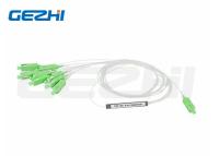 China 1x8 10.3dB Insertion Loss SC/APC G657A1 Steel Tube PLC Splitter for FTTx Networks for sale