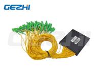 China Plastic ABS Module 1x64 PLC Fiber Splitter for FTTX PON Network with Low Insertion Loss for sale