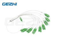 China 1x16 SC Green Connector Low Insertion Loss 0.9mm Mini Tube PLC Splitter for FTTH and PON Systems for sale