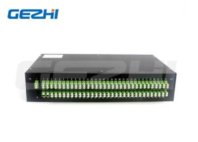 China 1x128 Rack Mount PLC Splitter with Low Insertion Loss for Fiber Optic Networks for sale