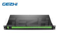 China 1x32 Port Singlemode Fiber PLC Splitter Rack Mount With SC/APC Connector for sale