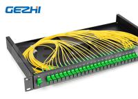 China 1x32 Port Singlemode Fiber PLC Splitter Rack Mount With SC/APC Connector for sale