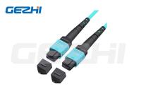 China Customized Logo OM3 SX Fiber MPO Fiber Optic Connector with Low Insertion Loss for Telecommunication for sale