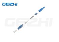 China Compact Single Mode LC Fiber Optic Connector 0.9mm for FTTH Networks with Low Insertion Loss for sale