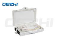 China 4 Fiber Splicing Flame Retardant Fiber Optic Termination Box with 2 Core ABS PC Plastic for FTTX Applications for sale