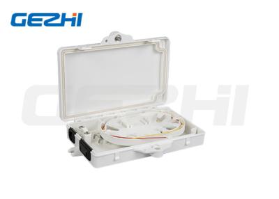 China 4 Fiber Splicing Flame Retardant Fiber Optic Termination Box with 2 Core ABS PC Plastic for FTTX Applications for sale