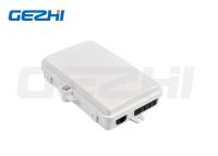 China ABS Fiber Optic Termination Box 4 Core FTTH Rosette Box with Wall Mountable Design for sale