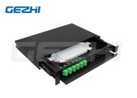China Slide Withdrawable 24 Cores 1U Height Optical Distribution Frame Fiber Optic Box for Indoor Installation for sale