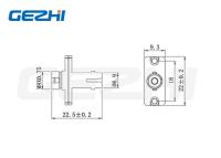 China FC to ST Metal Singlemode SM Fiber Optic Adapter with Low Insertion Loss ≤0.2dB and Zinc Alloy Construction for sale