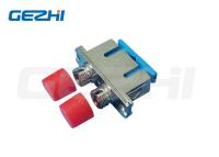 China Hybrid Duplex Fiber Optic Adapter with Ceramic Sleeve and Low Insertion Loss for SC-FC Connections for sale