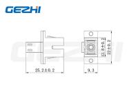 China PC Hybrid Adapter with Ceramic Sleeve and Metal Housing for Precise SC to LC Single Mode Connections for sale