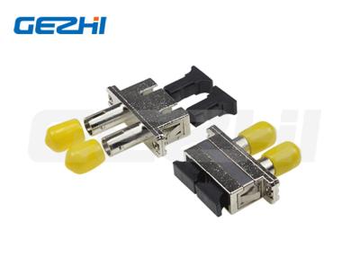 China SC-ST DX Hybrid Fiber Optic Adapter with Low Insertion Loss Ceramic Sleeve and RoHS Compliance for sale