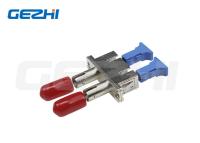 China SC-ST DX Hybrid Fiber Optic Adapter with Low Insertion Loss Ceramic Sleeve and RoHS Compliance for sale