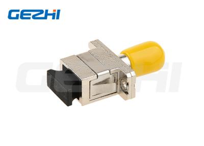China Hybrid SC ST Fiber Optic Adapter Simplex Singlemode with Zirconia Sleeve and Low Insertion Loss for Wide Temperature Range for sale