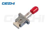 China Hybrid SC ST Fiber Optic Adapter Simplex Singlemode with Zirconia Sleeve and Low Insertion Loss for Wide Temperature Range for sale