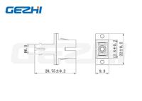 China Hybrid SC ST Fiber Optic Adapter Simplex Singlemode with Zirconia Sleeve and Low Insertion Loss for Wide Temperature Range for sale