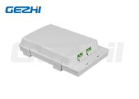 China Wall Mount 2 Core Fiber Optic Termination Box with ABS Material for FTTX Access and Tele-communications Network for sale