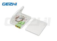 China Wall Mount 2 Core Fiber Optic Termination Box with ABS Material for FTTX Access and Tele-communications Network for sale