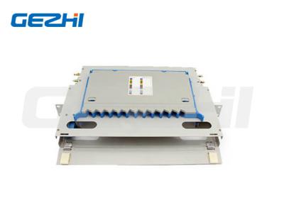China 12 Core Optical Distribution Frame ODF 19 Inch Rack Mountable Fiber Optic Patch Panel in Cold Rolled Steel for sale