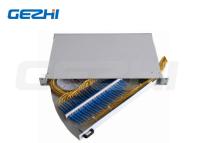 China 19 Inch 1U Side Pull Out Rack Mount Fiber Optic Patch Panel with Cold Rolled Steel Construction for sale