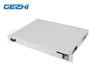 China 19 Inch 1U Side Pull Out Rack Mount Fiber Optic Patch Panel with Cold Rolled Steel Construction for sale