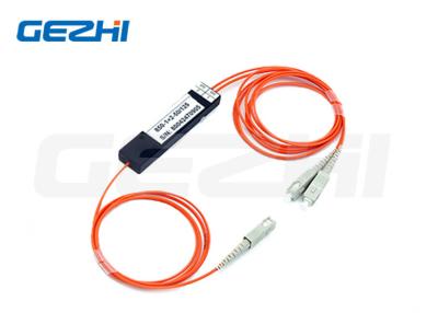 China FTTX Multimode Fiber Optic Splitter 62.5/125um 650nm 50/50 Coupling Ratio FBT Coupler for GPON Networks for sale