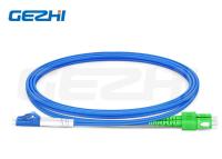 China LC UPC to SC APC Duplex OS2 Single Mode Armored LSZH 3.0mm Fiber Patch Cable for Indoor Use for sale