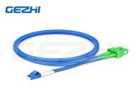 China LC UPC to SC APC Duplex OS2 Single Mode Armored LSZH 3.0mm Fiber Patch Cable for Indoor Use for sale