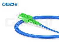 China LC UPC to SC APC Duplex OS2 Single Mode Armored LSZH 3.0mm Fiber Patch Cable for Indoor Use for sale