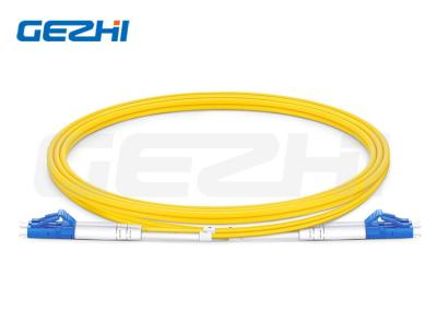 China LC UPC To LC UPC Single Mode Patch Cables Duplex OS2 9/125μM 2.0mm for sale