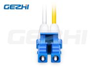 China LC UPC To LC UPC Single Mode Patch Cables Duplex OS2 9/125μM 2.0mm for sale