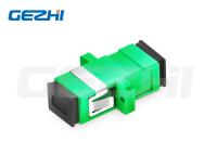 China SC/APC to SC/APC Single Mode Fiber Optic Adapter with Full Flanged Mounting and Ceramic Alignment Sleeve for Low Insertion Loss ≤0.2dB for sale