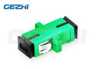 China SC/APC to SC/APC Single Mode Fiber Optic Adapter with Full Flanged Mounting and Ceramic Alignment Sleeve for Low Insertion Loss ≤0.2dB for sale