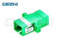 China SC/APC to SC/APC Single Mode Fiber Optic Adapter with Full Flanged Mounting and Ceramic Alignment Sleeve for Low Insertion Loss ≤0.2dB for sale