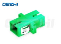 China SC/APC to SC/APC Single Mode Fiber Optic Adapter with Full Flanged Mounting and Ceramic Alignment Sleeve for Low Insertion Loss ≤0.2dB for sale