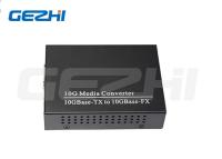 China 10G Media Converter with 10GBASE-X SFP+ and RJ45 Copper Ports FCC Compliant for Ethernet for sale