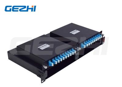 China 18 Channels CWDM Mux Demux Module with 1U Rack Mount and Low Insertion Loss for WDM Networks for sale