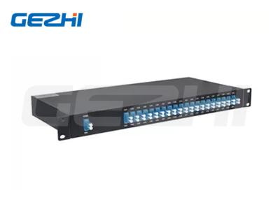 China 40 Channels Dual Fiber DWDM Mux Demux with Athermal Design in 1U Rack Mount AAWG Passive Device for sale