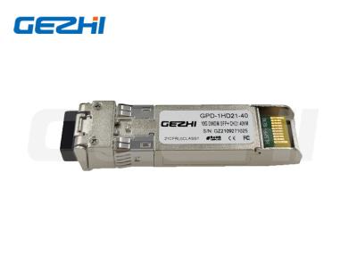 China 10G DWDM SFP+ Transceiver with 40KM Transmission Distance C-Band Wavelength and 16dB EML for High-Performance Networking for sale