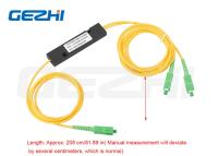 China OEM Fiber Optical Splitter with SC/APC Connector 1x2 Split Ratio for Singlemode Fiber PLC Splitter for sale