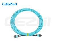 China Gezhi MPO Cable 12 Fibers Type B Multimode OM4 Fiber Patch Cord for sale