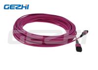 China 12 Fibre LC Duplex 1x6 To MTP MPO Cables MPO OM4 Patch Cord for sale