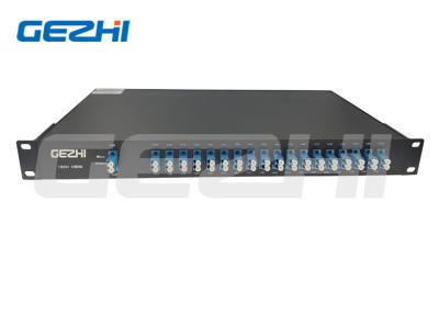 China 18 Channel CWDM Module CWDM Mux Demux with Low Insertion Loss and 1U 19'' Rack Mount for sale