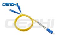 China 1*2 Steel Tube Type Fiber Optic PLC Splitter For Optical Signal Distribution for sale