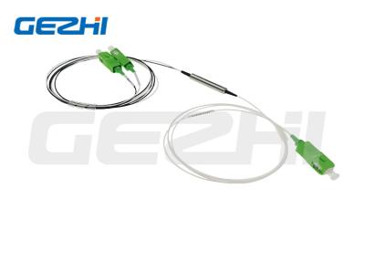 China 1x2 FWDM Device with 1550nm Transmission and 1310&1490nm Reflection in Steel Tube Package for FTTX Applications for sale