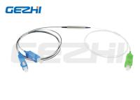 China 1x2 FWDM Device with 1550nm Transmission and 1310&1490nm Reflection in Steel Tube Package for FTTX Applications for sale