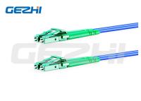 China LC UPC to LC UPC Duplex OS2 Single Mode Indoor Armored PVC (OFCR) 3.0mm Fiber Optic Patch Cable for sale