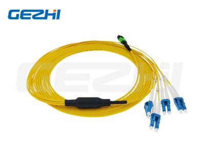 China MPO Fiber Patch Cord OS2 Singlemode 8 Cores 10m Breakout Cable for Data Center and FTTH for sale