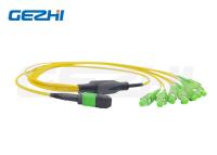 China MPO Fiber Patch Cord OS2 Singlemode 8 Cores 10m Breakout Cable for Data Center and FTTH for sale