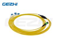 China MPO Fiber Patch Cord OS2 Singlemode 8 Cores 10m Breakout Cable for Data Center and FTTH for sale